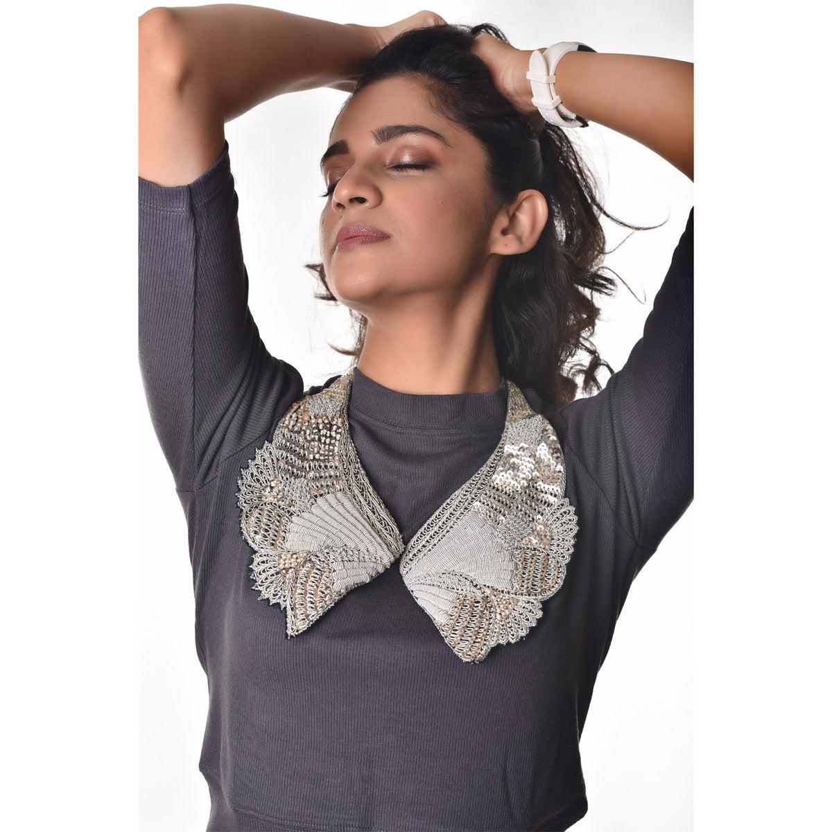 Buy Detachable Saree Collars - Enhance your beauty | Drape Divaa